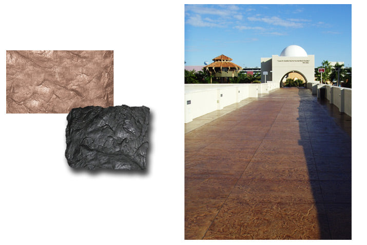 Desert Slate Texture Skin - 3' x 3' – Concrete and Curbing Source