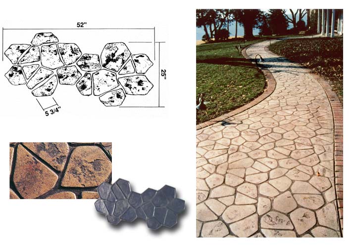 River Rock Stamp – Concrete and Curbing Source