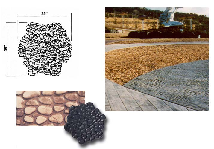 River Stone Stamp – Concrete and Curbing Source